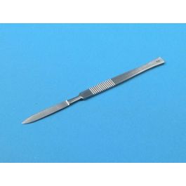 Bistouri Fixe, manche plat, 17 cm, lame concave de 50 mm