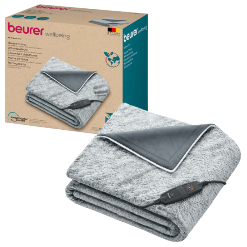 Couverture chauffante Nordic Grey - Green Planet Beurer