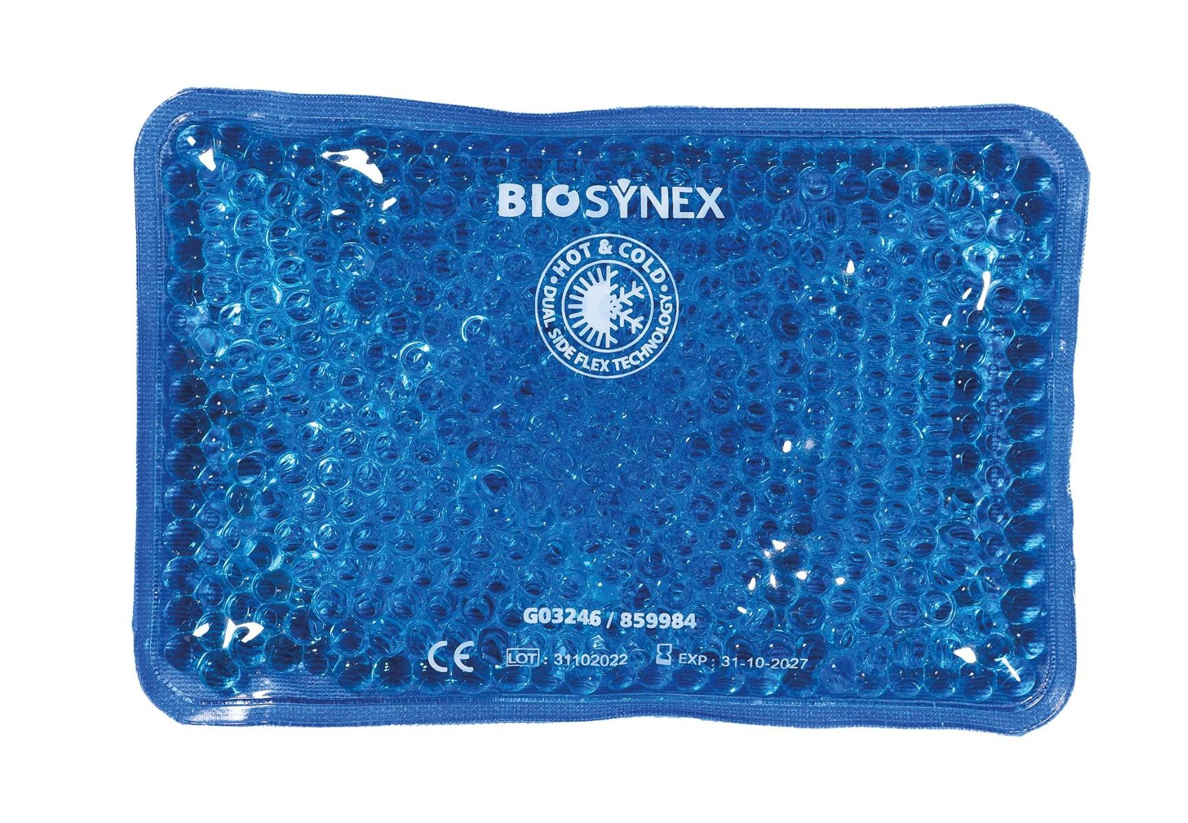 Compresse thermique en gel microbilles multi-zones Biosynex