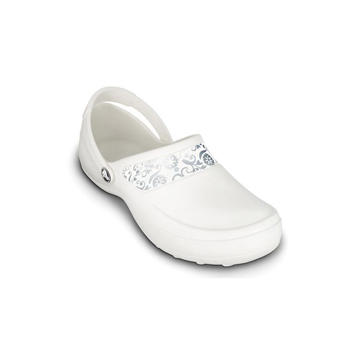 Sabots Crocs Mercy Work White/Silver à 0,00