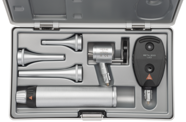 Set vétérinaire LED Otoscope G100 + Ophtalmoscope BETA 200 HEINE