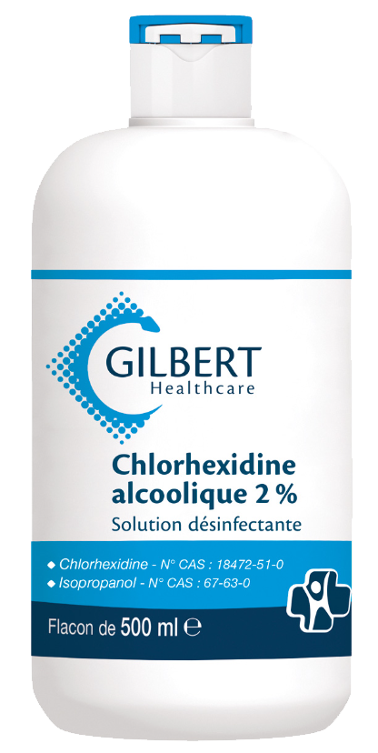 Solution désinfectante - Chlorhexidine Alcoolique 2% Laboratoires Gilbert