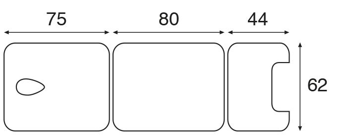 Table de massage hydraulique 3 plans Ecopostural C5781 à 3 024,00