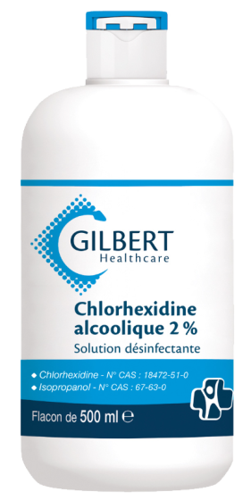 Solution désinfectante - Chlorhexidine Alcoolique 2% Laboratoires Gilbert