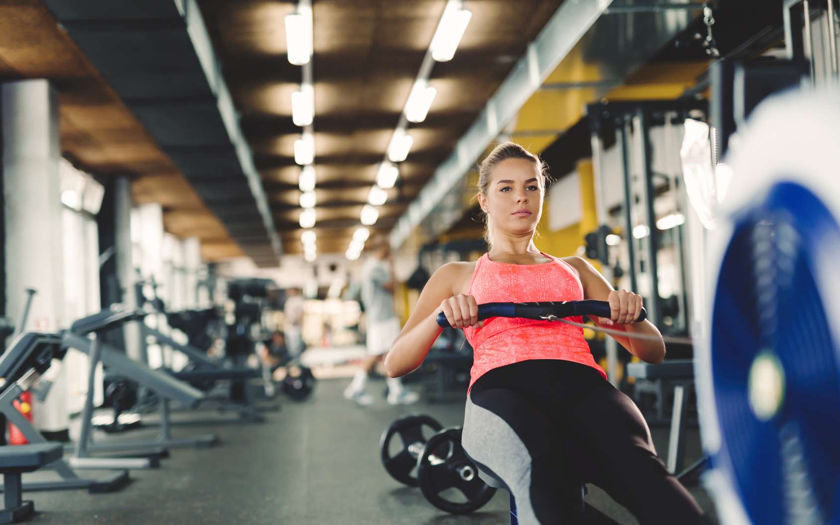 Rameur : Les différents muscles sollicités par l'appareil de musculation